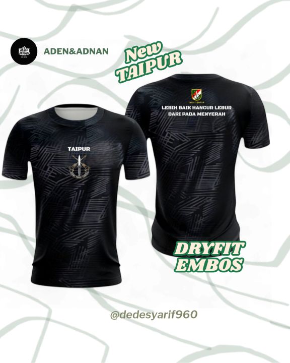 Kaos Baju TAIPUR terbaru baju lengan pendek bahan dryfit embos jersey ...
