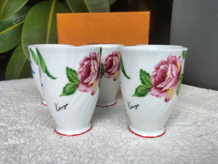 KENZO footed tall cups set of 5 Manufactured by Aito Japan | Lazada PH