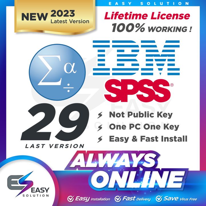 SPSS 29 Lifetime License Key | Lazada