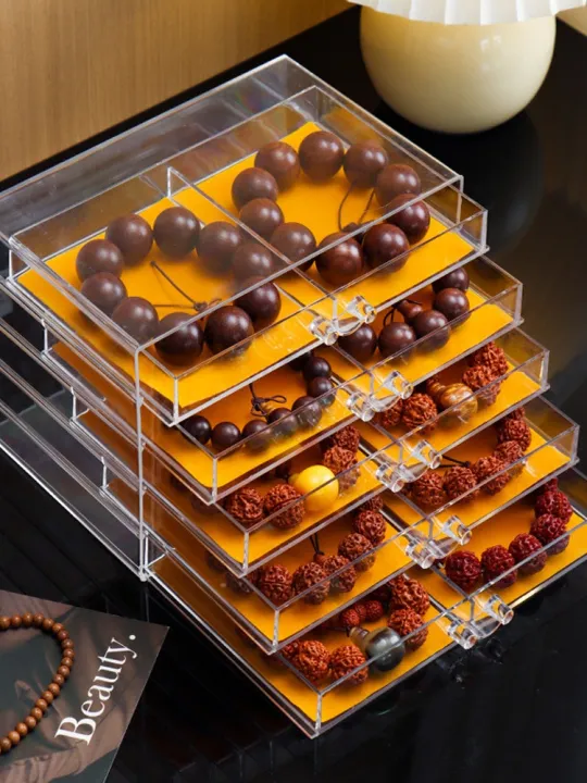 Large Capacity Crystal Bracelet Storage Box Multi-layer Display Stand ...