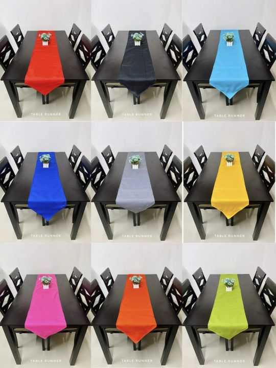 TABLE RUNNER | TRIANGLE CUT | PLAIN | | Lazada PH