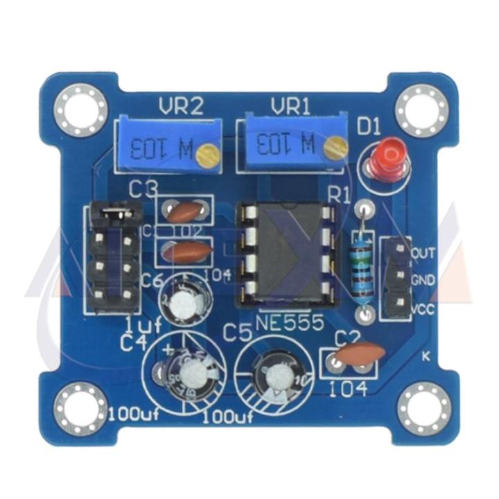 NE555 Pulse Generator Pulse Starter Duty Cycle and Frequency Adjustable Module DIY Kit ...