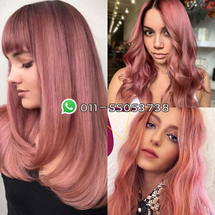 Rose Gold Hair Dye⚡Local Ship⚡Saloon PROFESSIONAL COLOUR CREAM HAIR DYE ...