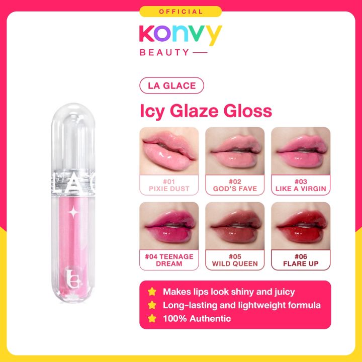 LA GLACE Icy Glaze Gloss (Bold, Natural, Shiny, Glossy and Hydrated ...