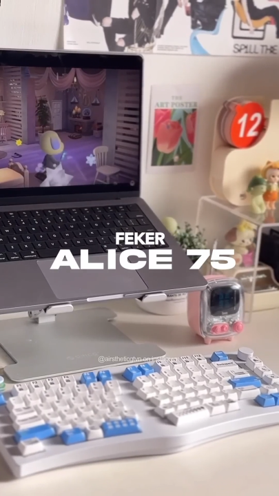 FEKER Alice75 Aluminum Ergonomic Mechanical Keyboard | 75% Gasket Mount ...