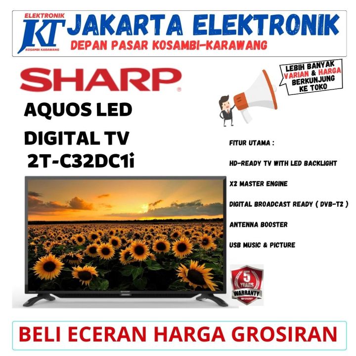 LED SHARP 32 INCH AQUOS DIGITAL 32DC1I | Lazada Indonesia