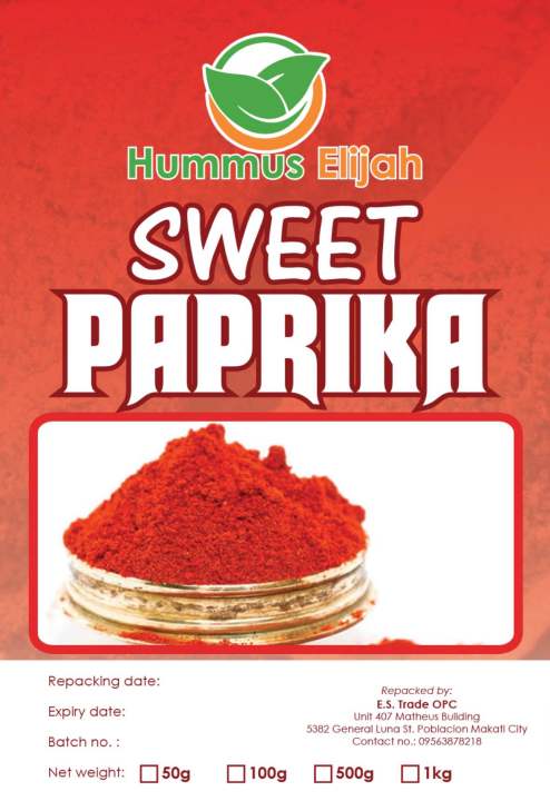 Sweet Paprika Powder -50g/100g/500g/1kg/5kg/10kg | Lazada PH
