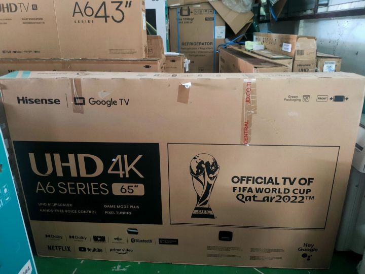 Hisense Google TV 4K UHD 65" 65A6500H/65E7H สั่งงานด้วยเสียง (Grade B) | Lazada.co.th