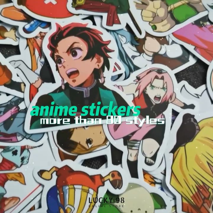 Sticker Anime Stickers One Piece Blue Lock Jujutsu Kaisen Naruto Demon ...