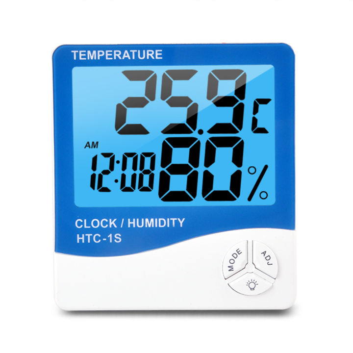 HTC-1 HTC-1S LCD Electronic Digital Temperature Humidity Meter Indoor ...