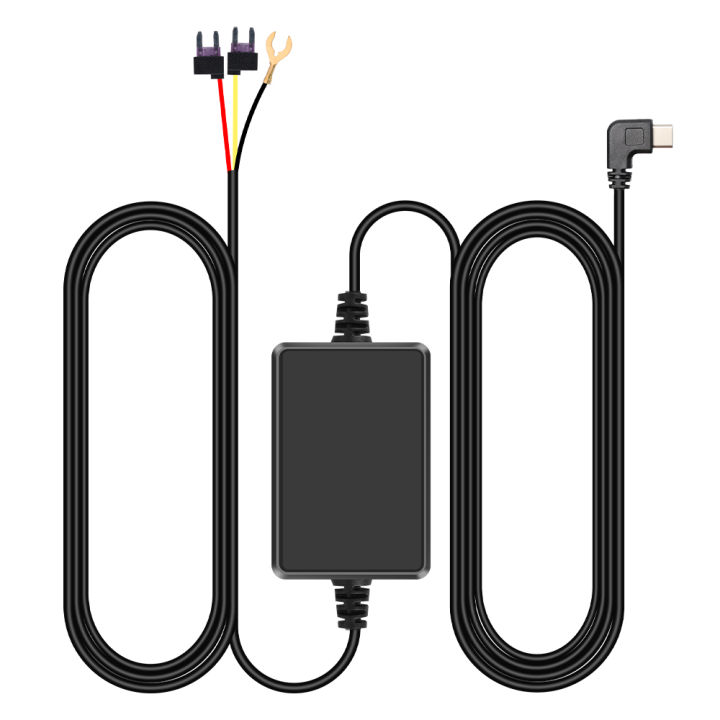 AMPrime 12V-24V To 5V/2.5A Car Step-down Line Dash Cam DVR Kit For 24H ...