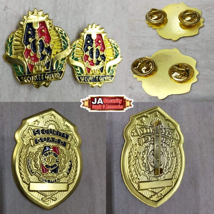 SECURITY GUARD ACCESSORIES COLLAR BADGE HEAVY DUTY VERY THICK | Lazada PH
