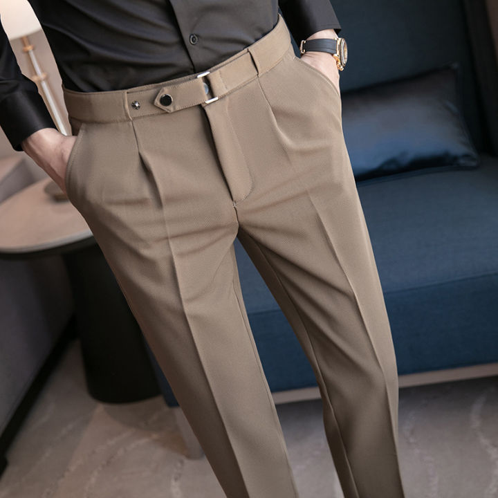 GUKENRO Trousers For Men 2024 Nine Point Formal Evening Dinner Office ...