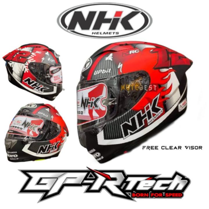 NHK GPR-Tech Fullface Helmet MotoGp Design | Lazada PH