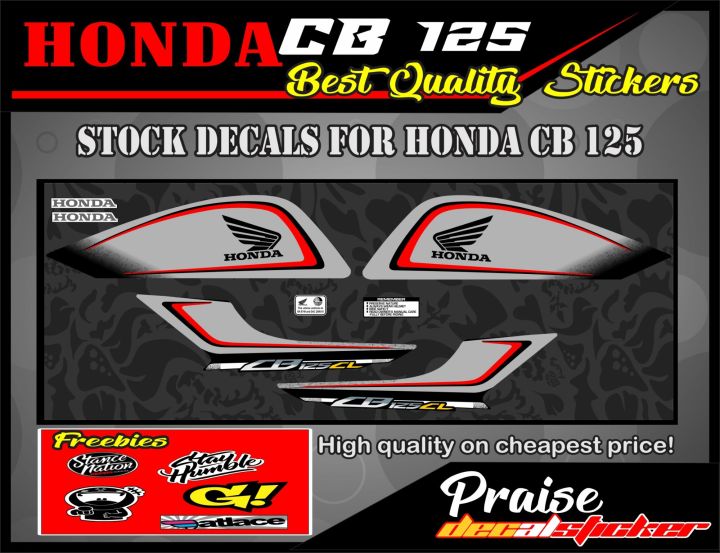 HONDA CB 125 STICKER DECALS 🔥🔥 | Lazada PH