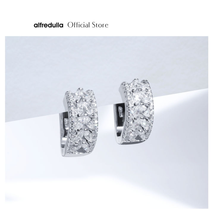 Alfredulla Ceasera Silver 925 Zirconia Earrings | Lazada PH