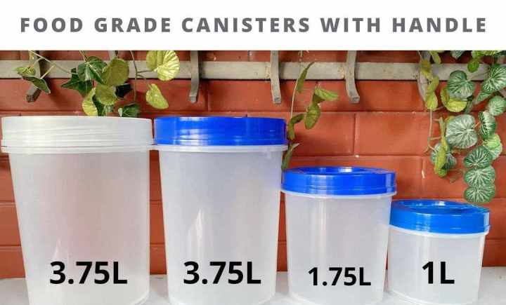 1pc. MAYONAISE CONTAINER 1L 1.75L 3.75L | FOOD JAR CANISTER FOOD ...