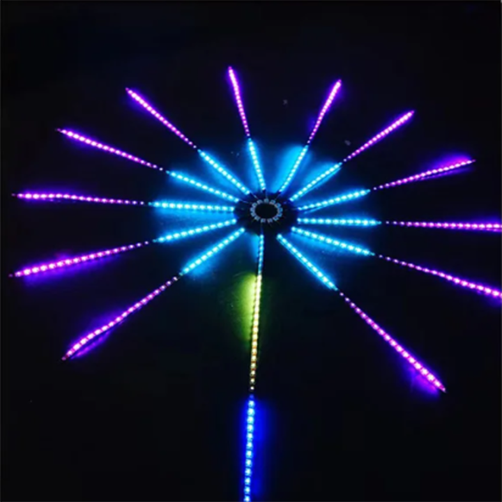 Fireworks LED Strip Light RGB Sound Control Symphony Firework Light ...