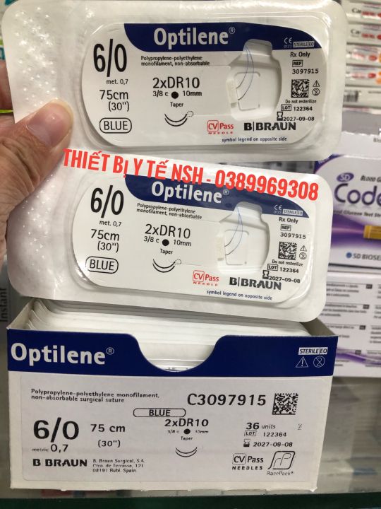 [CHÍNH HÃNG] Chỉ khâu phẫu thuật thẩm mỹ nhấn mí optilene 6/0 ...
