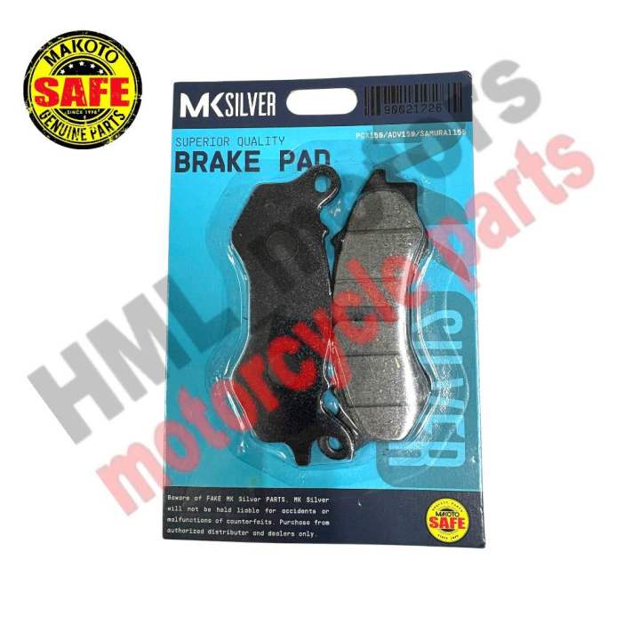 Euro Keeway Samurai 155/ Samurai 155i Front / Rear Brakepad | Lazada PH