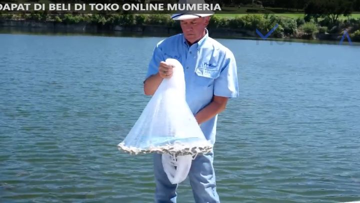 Miloku Jala Jaring Lempar Frisbee 240 cm Putih Monofilamen Mesh Pancing ...