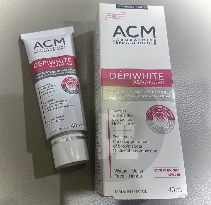 ACM DEPIWHITE ADVANCE CREAMกำจัด ฝ้ากระ จุดด่างดำ รอยดำสิว ผิวหมองคล้ำ ...