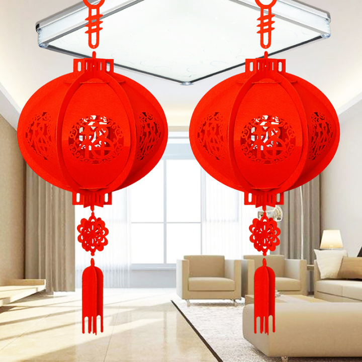 BMWA 🏮2026🏮โคมไฟขนาดเล็กสีแดง โคมไฟผ้าไม่ทอ โคมจีน โคมไฟจีน โคมตรุษจีน ...