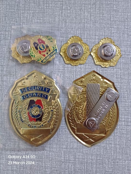 MAGNETIC BADGE AND COLLARPIN for Security Guard | Lazada PH
