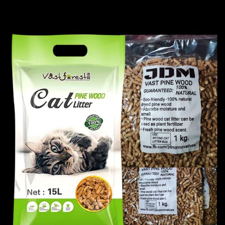 Vast Forest Cat Pine Wood Cat Litter 1kg REPACK | Lazada PH
