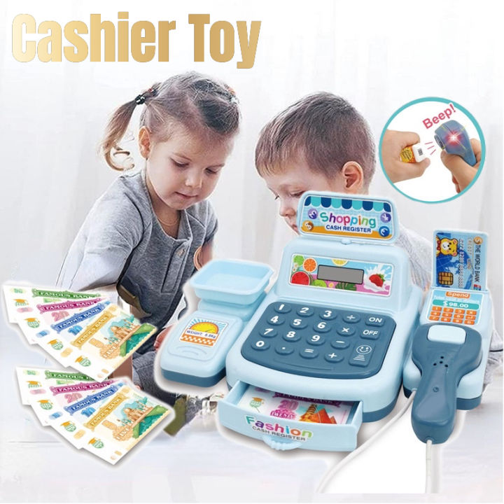 Cashier Toy For Kids Kitchen Toys Supermarket Machine Toys for Girls ...