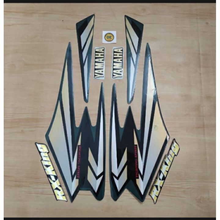 stiker striping RX king set embelem tahun 2002 warna hijau | Lazada ...