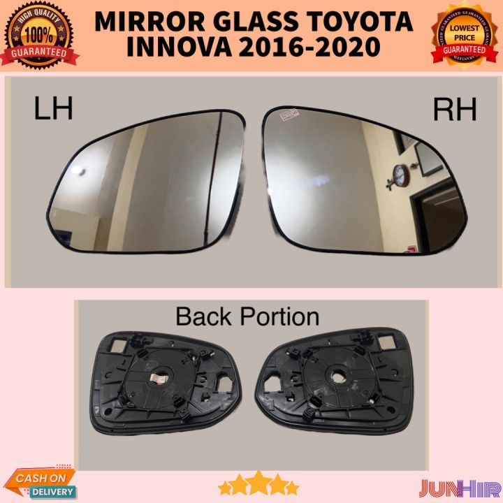 SIDE MIRROR GLASS LENS TOYOTA INNOVA 2016 2017 2018 2019 2020 2021 2022 ...