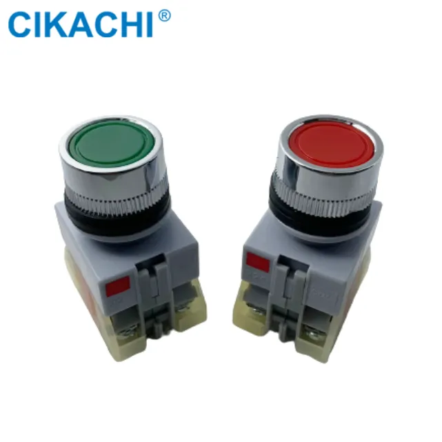 Cikachi (CKC) APB-22L APB 22mm Alternate Latching Self Locking Push Button 1NO 1NC | Lazada