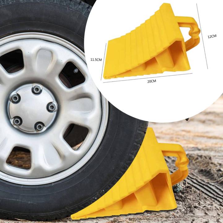 Car Ramp Anti-Skid Block Tire Stopper Trailer Truck RV Camper Heavy ...