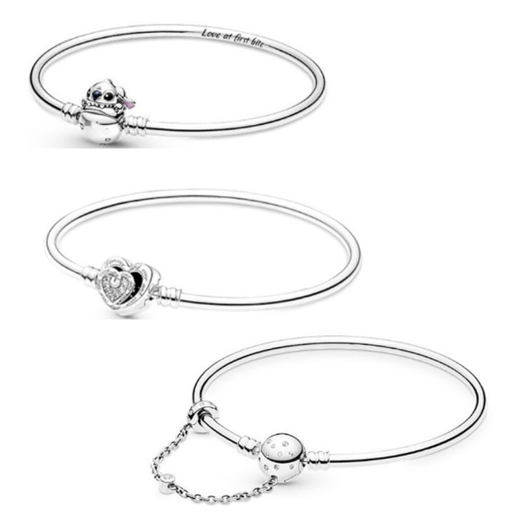 ใหม่ Pandora Stitch Buckle สร้อยข้อมือ DIY ออกแบบส่วนบุคคล Moto ...