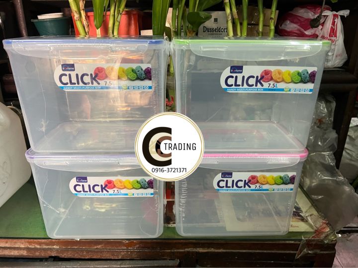 Click Food Container 7.5 Liters w/ Handle plus BPA FREE / Multi-purpose ...