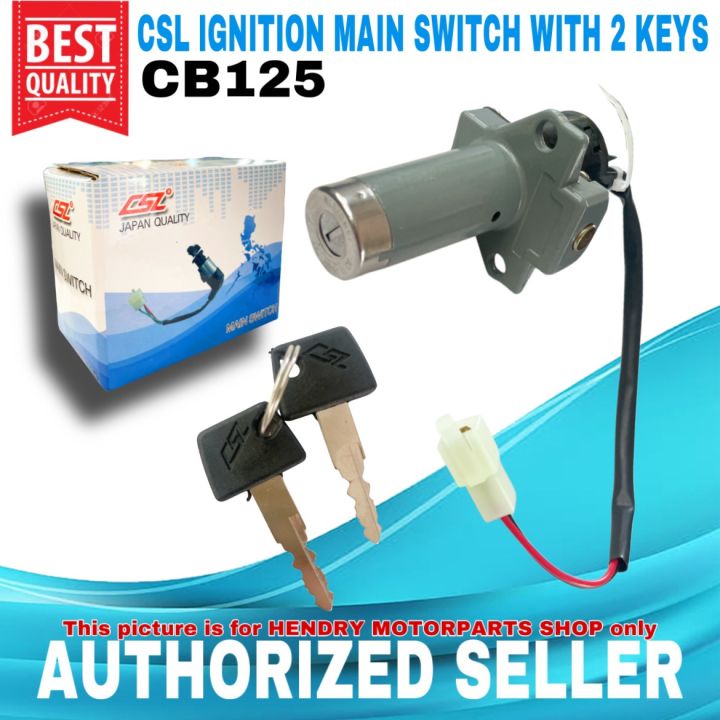 ORIGINAL CSL JAPAN QUALITY IGNITION MAIN SWITCH 2 KEYS FOR HONDA CB125 ...