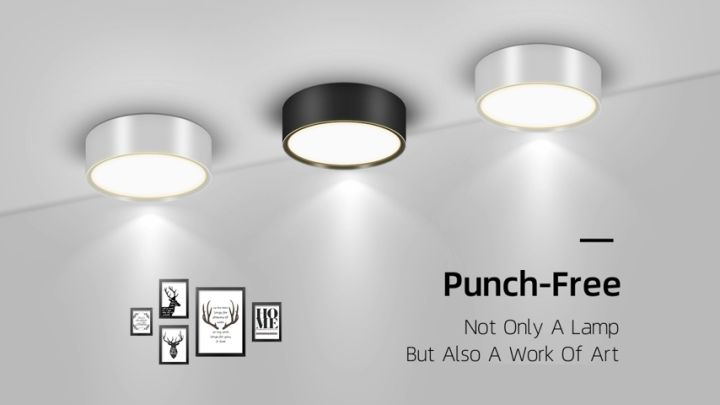 3 Colors Led Downlight Surface Mounted Pin Lights Tricolor Ceiling ...