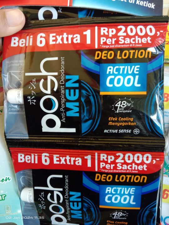 POSH MEN Deo Lotion Active Cool Anti Perspirant deodorant kemasan ...