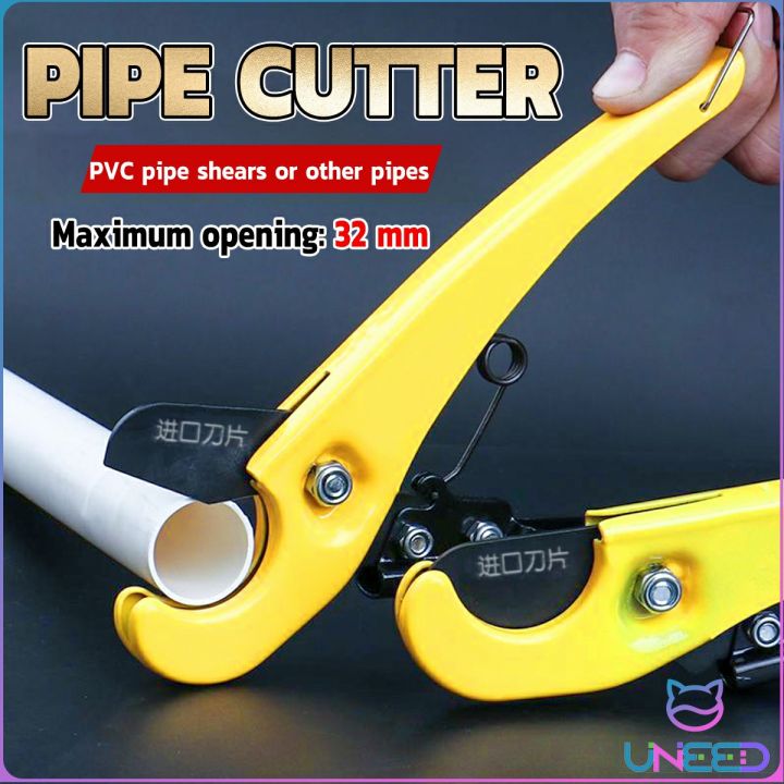 UNeed 32mm PVC Pipe and Tubing Cutter PPR PE Scissor | Lazada PH