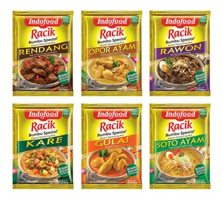 Indofood Racik Instant Seasoning – Rawon, Rendang, Gulai, Opor, Soto ...
