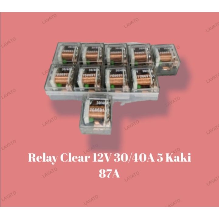Relay Clear 12V 30/40A 5Kaki 87A | Lazada Indonesia