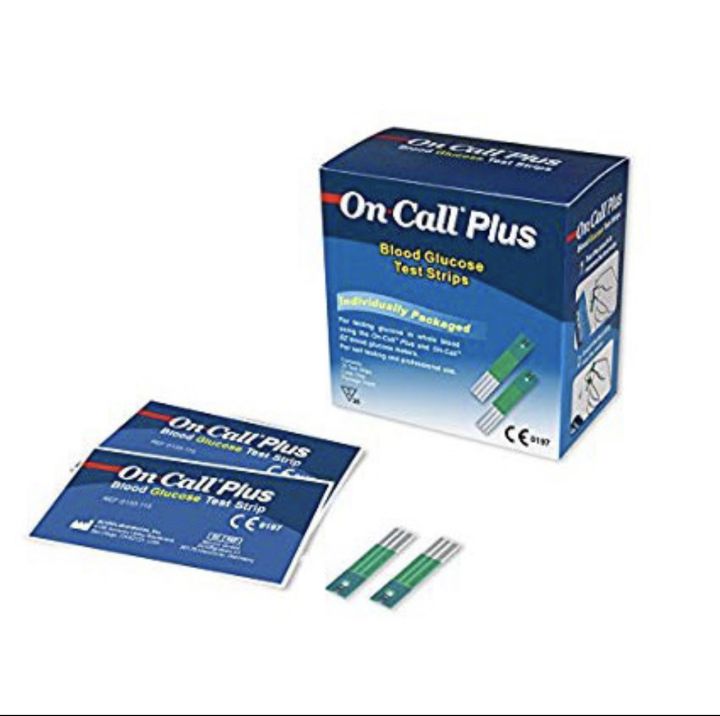 On Call Plus Blood Glucose Test Strips 25s (Original) | Lazada