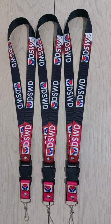 DSWD ID LACE LANYARD/RED-BLACK | Lazada PH