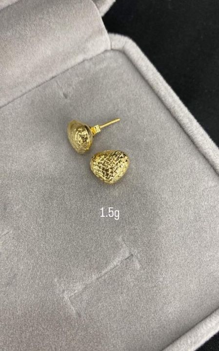 YES PH PINAKAMURA Legit TUNAY NA GOLD 18K EARRINGS Saudi Gold 1.5grams ...