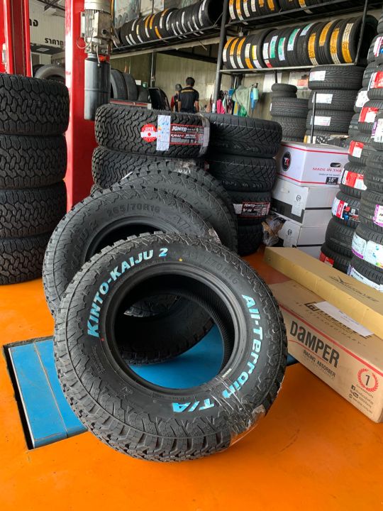 ยาง Kinto kaiju สาย ออฟโรด 265/70-16 ดุดัน ทนทาน ราคาต่อ สี่เส้น ลดอีก ...