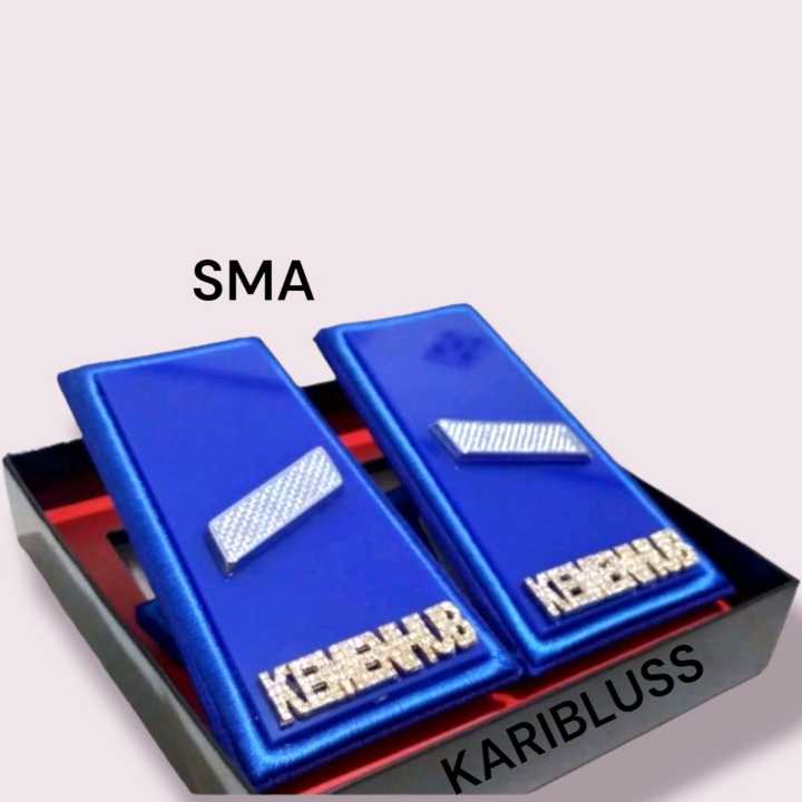 PANGKAT KEMENHUB SMA LIST BIRU | Lazada Indonesia