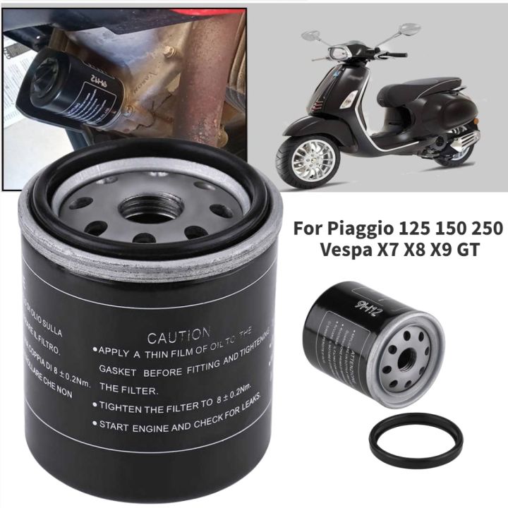 ไส้กรองน้ำมันเครื่อง สำหรับ New Vespa 125/150/300 Oil Filter For New ...