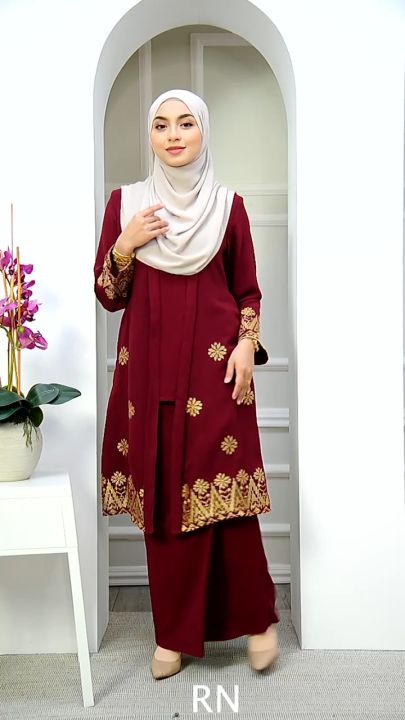 KEBAYA KOTA BHARU 7.0 MUSLIMAH | KEBAYA LABUH | KEBAYA LABUH PLUS SIZE ...