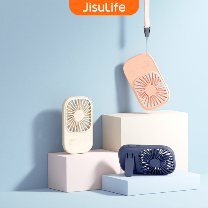 JISULIFE Handheld Mini Lash Fan with Bracket, Small Portable USB ...